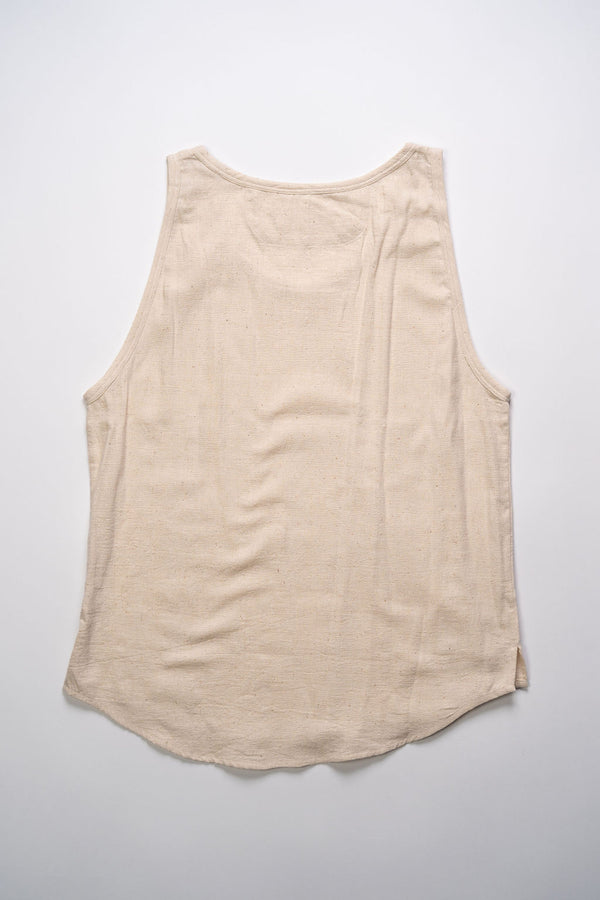 Indi + Ash Ripley Tank Handwoven Kala Cotton - Natural - Franklin & Poe