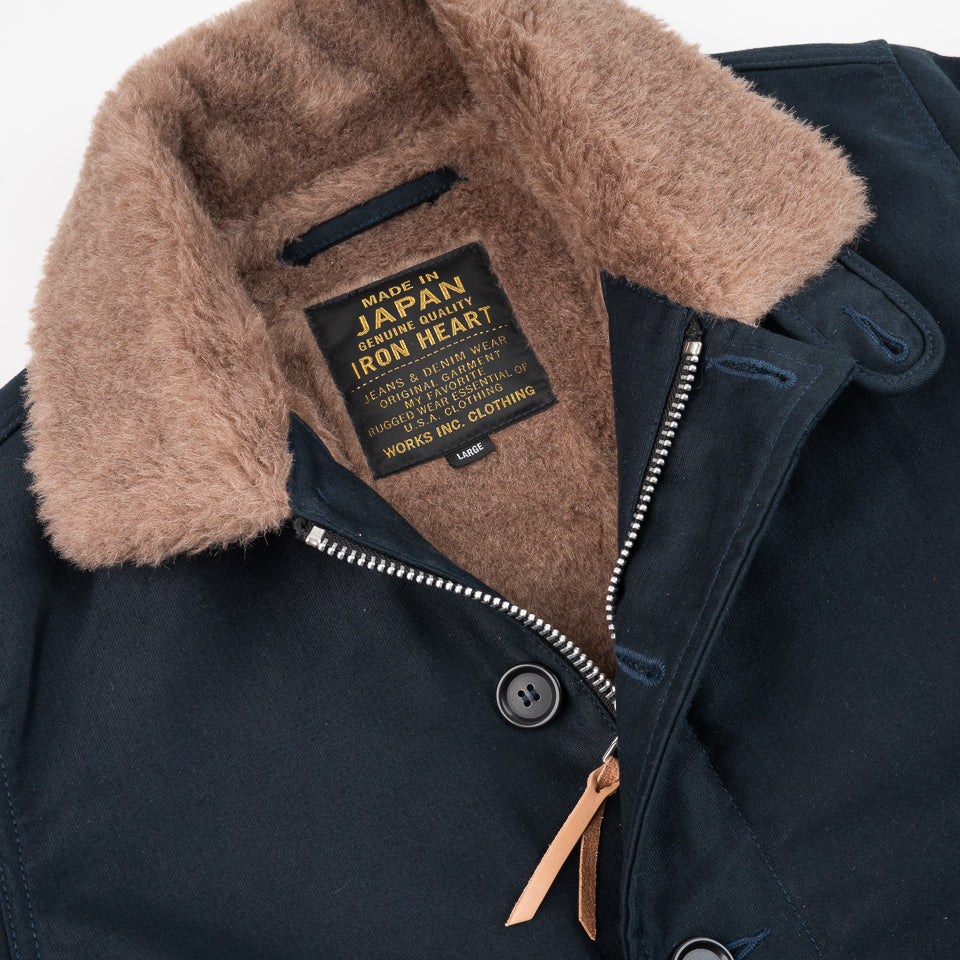 Iron Heart IHM-35-NAV Whipcord N1 Deck Jacket - Navy - Franklin & Poe