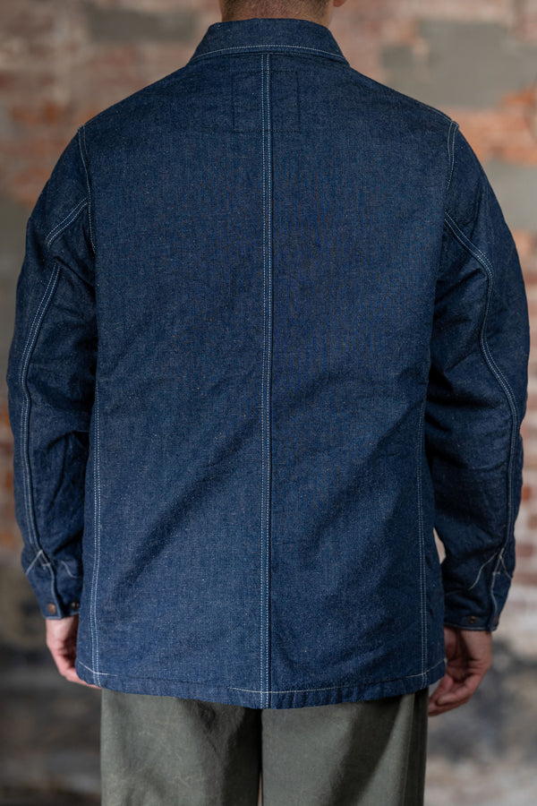 Iron Heart IHJ-149-IND Blanket Lined Chore Jacket - 10oz Selvedge Indi ...