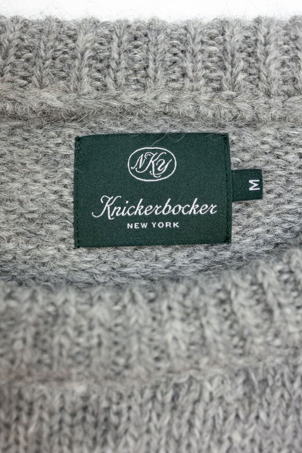 Knickerbocker Bud Alpaca Sweater - Fog Grey - Franklin & Poe