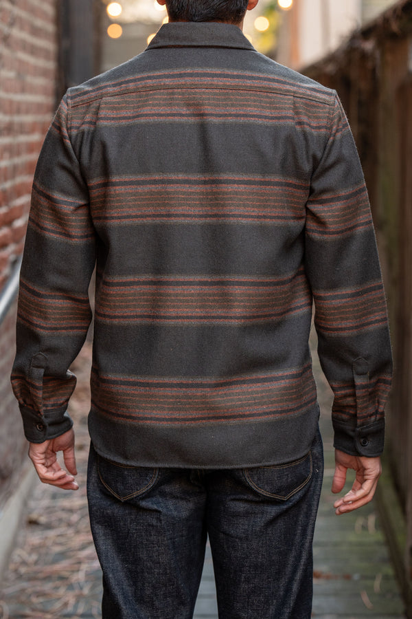 Freenote Cloth Benson - Black Stripe Wool - Franklin & Poe