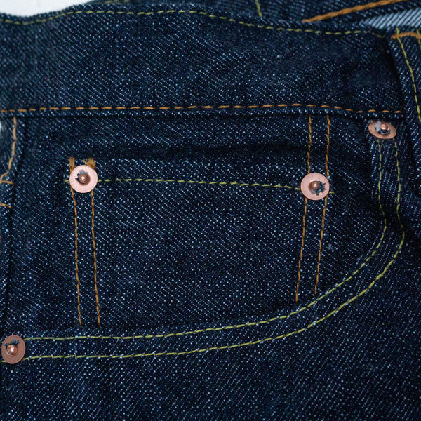 Pure Blue Japan PBE-019 Relaxed Taper - 17oz Beige Core Nep Denim ...