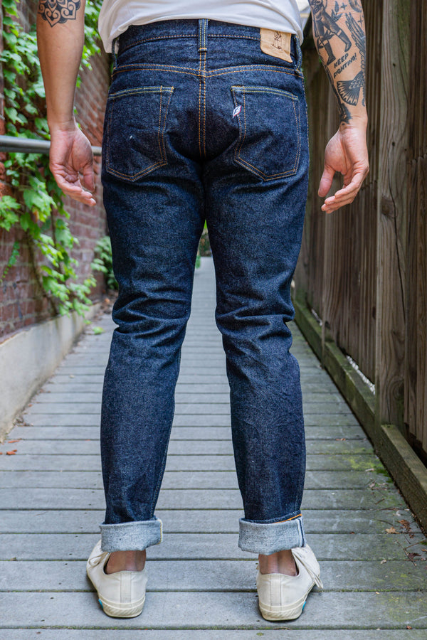 Pure Blue Japan PBE-019 Relaxed Taper - 17oz Beige Core Nep Denim ...