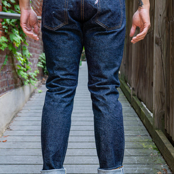 Pure Blue Japan PBE-019 Relaxed Taper - 17oz Beige Core Nep Denim ...