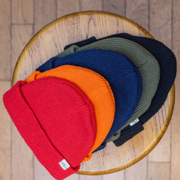 Knickerbocker Cotton Watch Cap - Red - Franklin & Poe