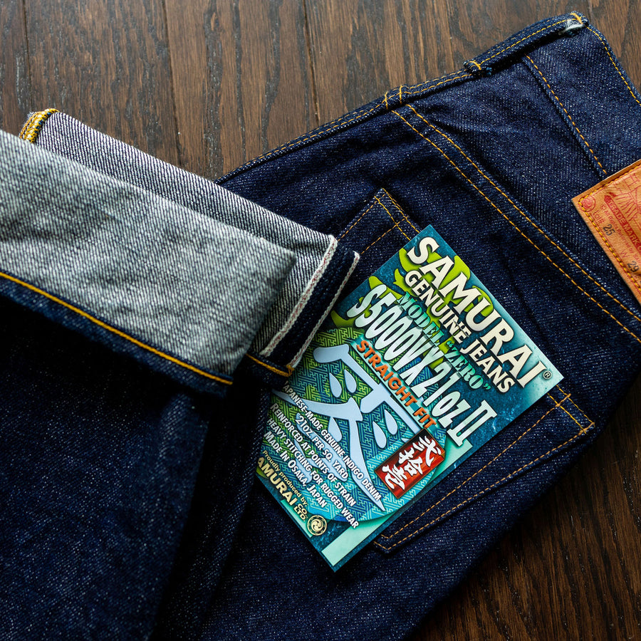Samurai S5000VX21ozII 21oz Cho-Kiwami Selvedge Straight Fit - One Wash ...